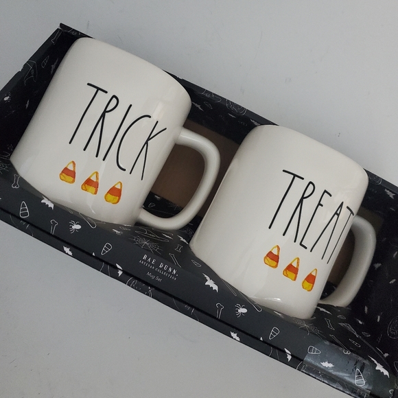 Rae Dunn | Dining | Rae Dunn Treat Or Trick Ceramic Mug Set | Poshmark